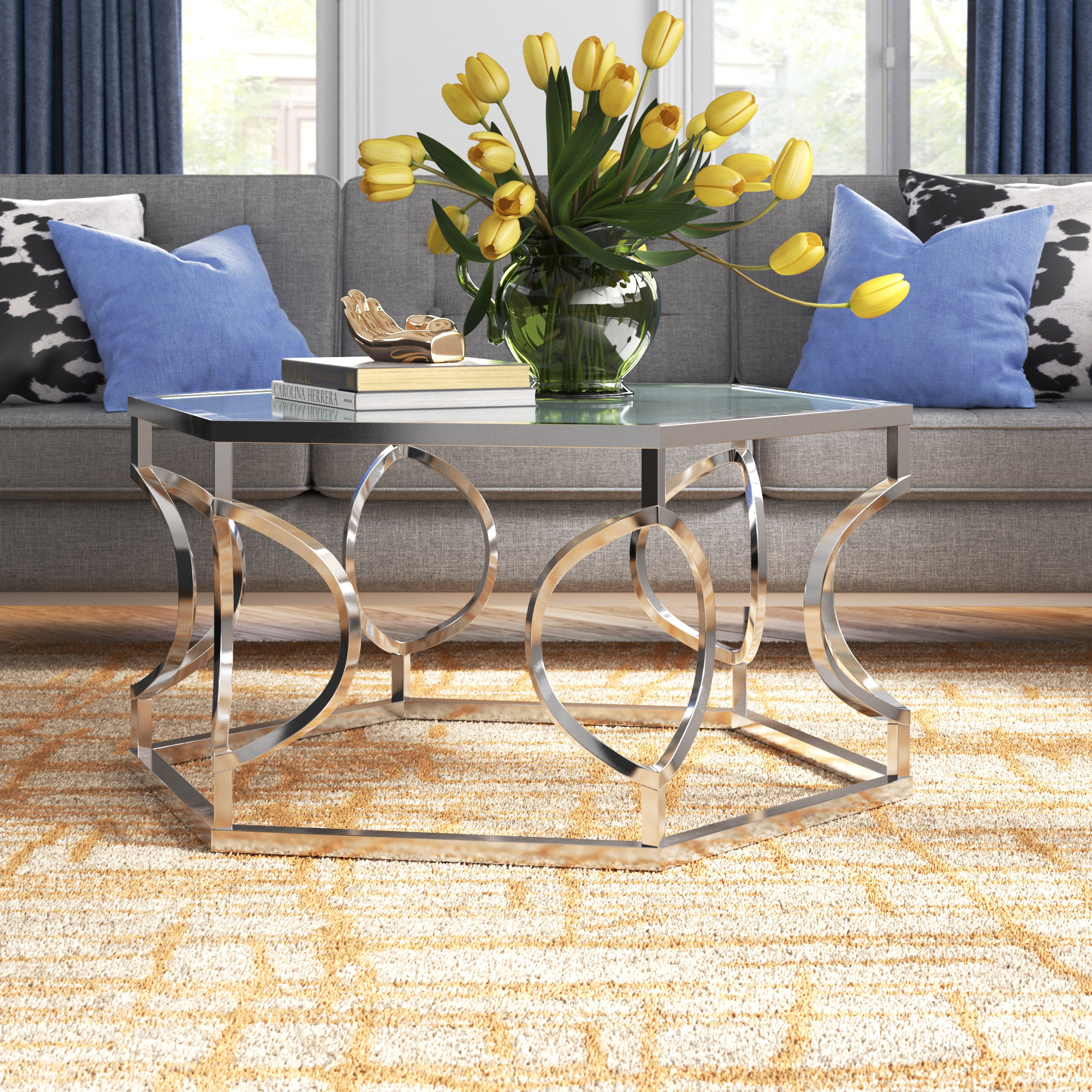 Etta Avenue™ Bianca Frame Coffee Table & Reviews | Wayfair