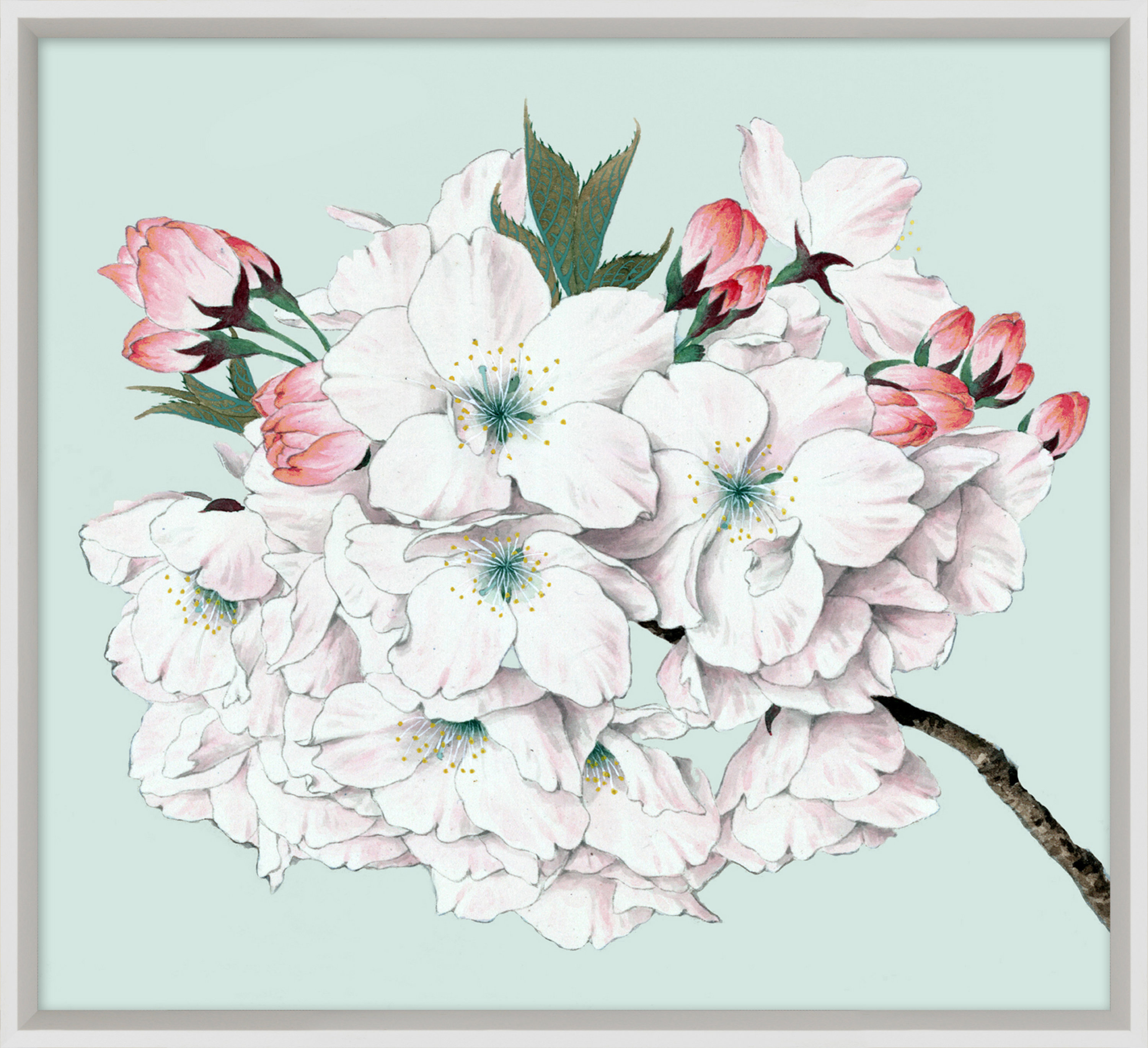 Wendover Art Group Powder Blue Blossom 5 - Wayfair Canada