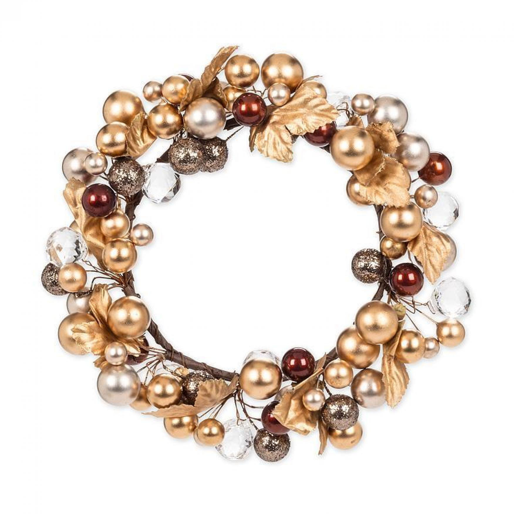 The Holiday Aisle® Beaded Candle Ring | Wayfair