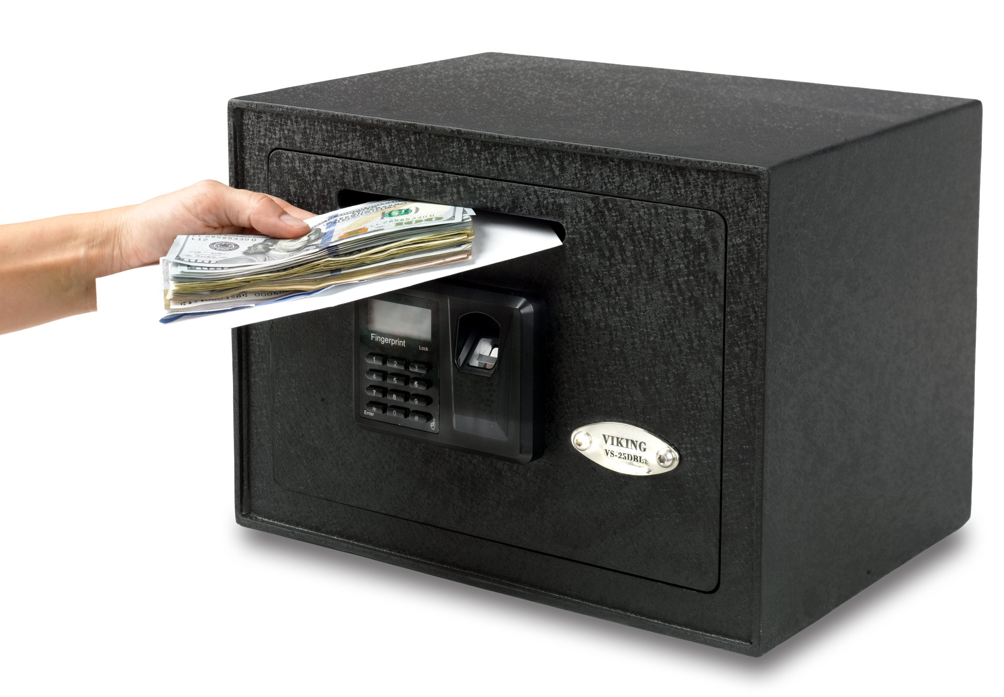 Viking Security Safe VS-25DBLX Depository Biometric Safe Fingerprint ...