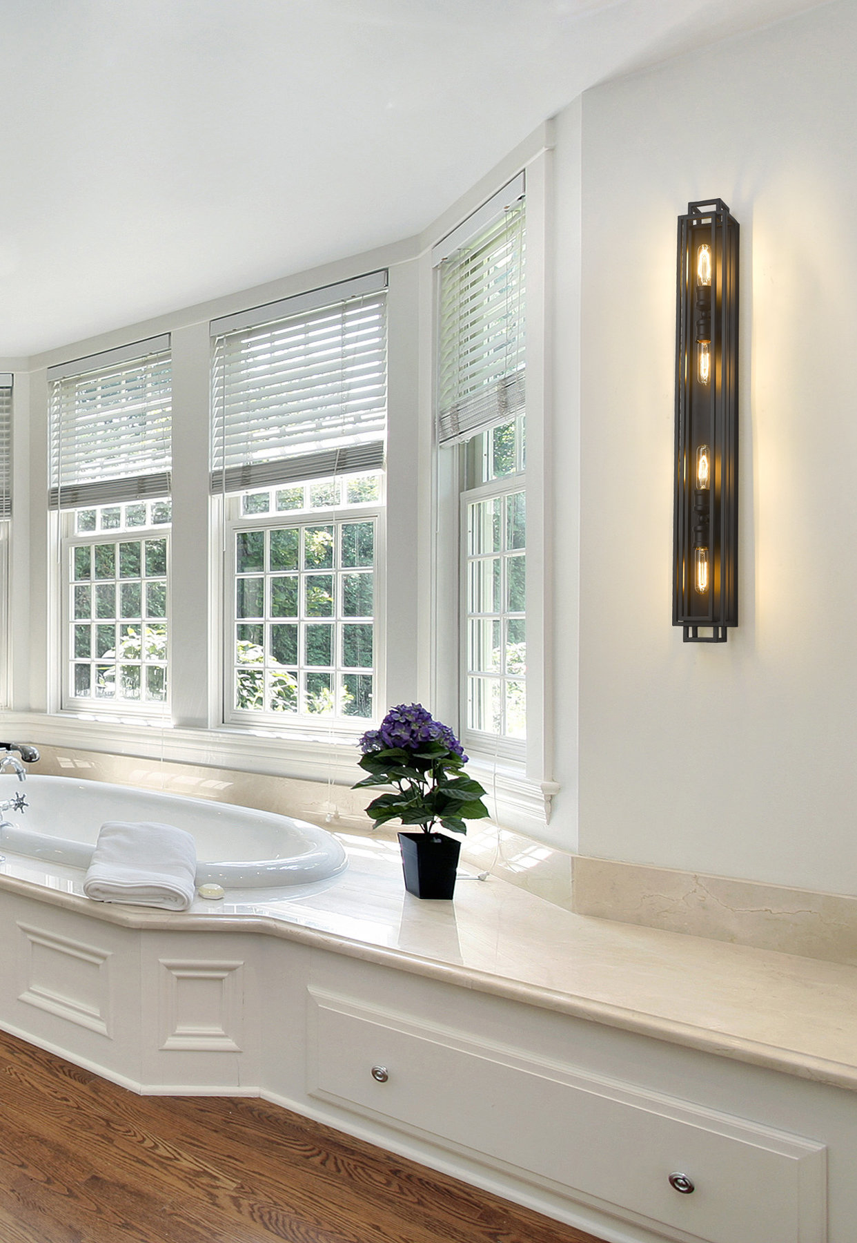 17 Stories Titania 4 Light Vanity - Wayfair Canada