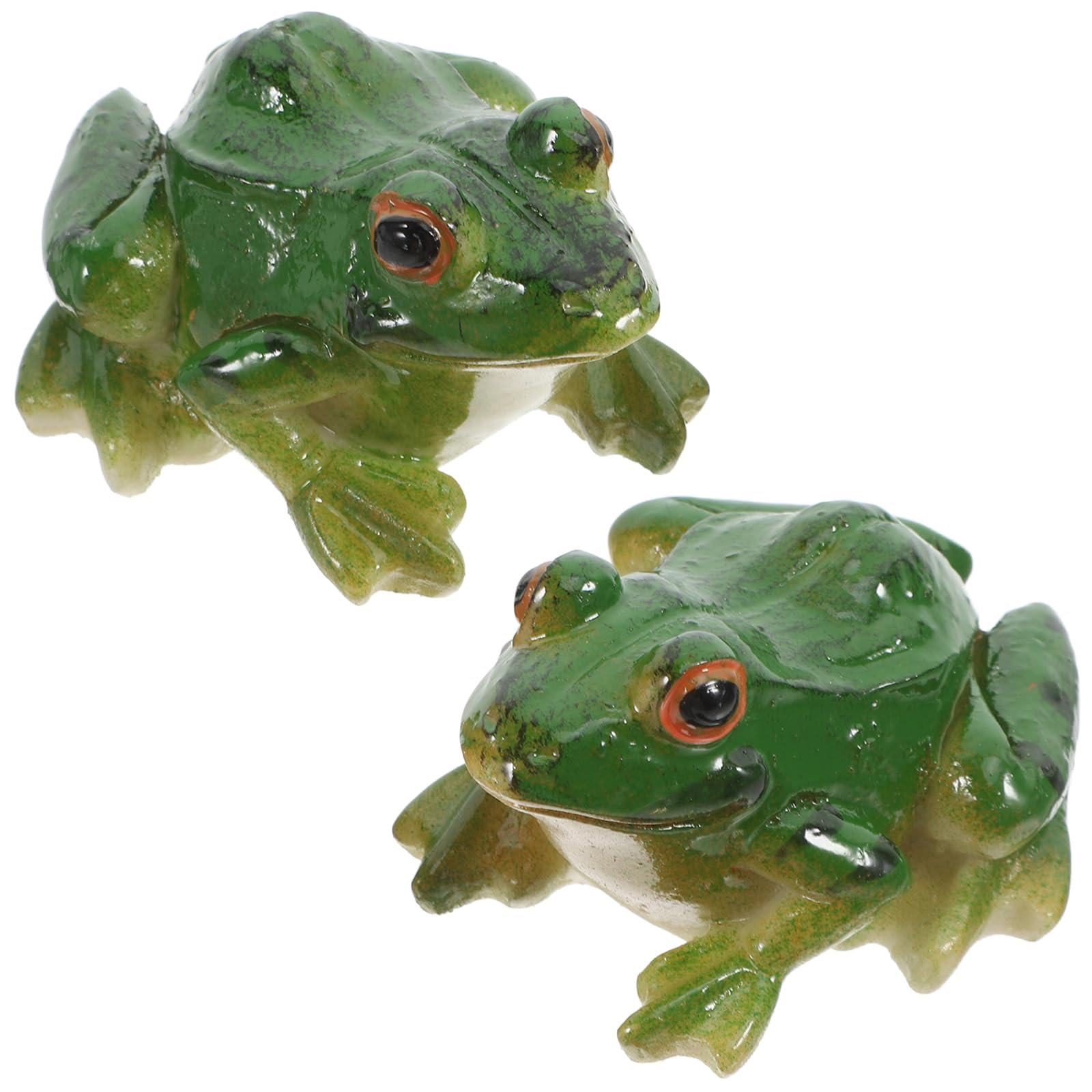 Ophelia & Co. 2pcs Frog Statue Mini Frog Resin Animal Sculpture ...