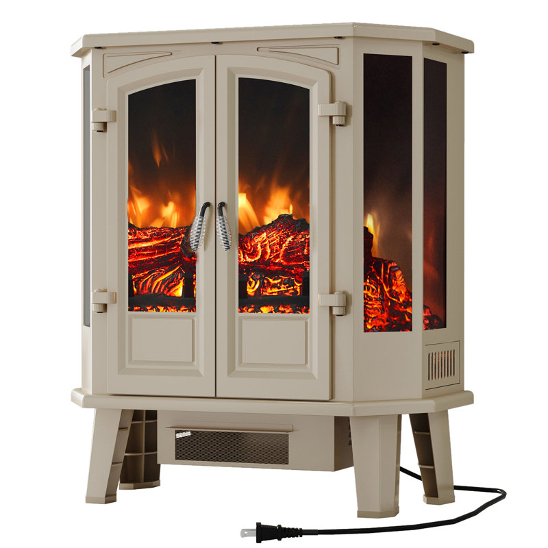 Winston Porter Maylee 25"W Infrared Electric Fireplace Heater ...