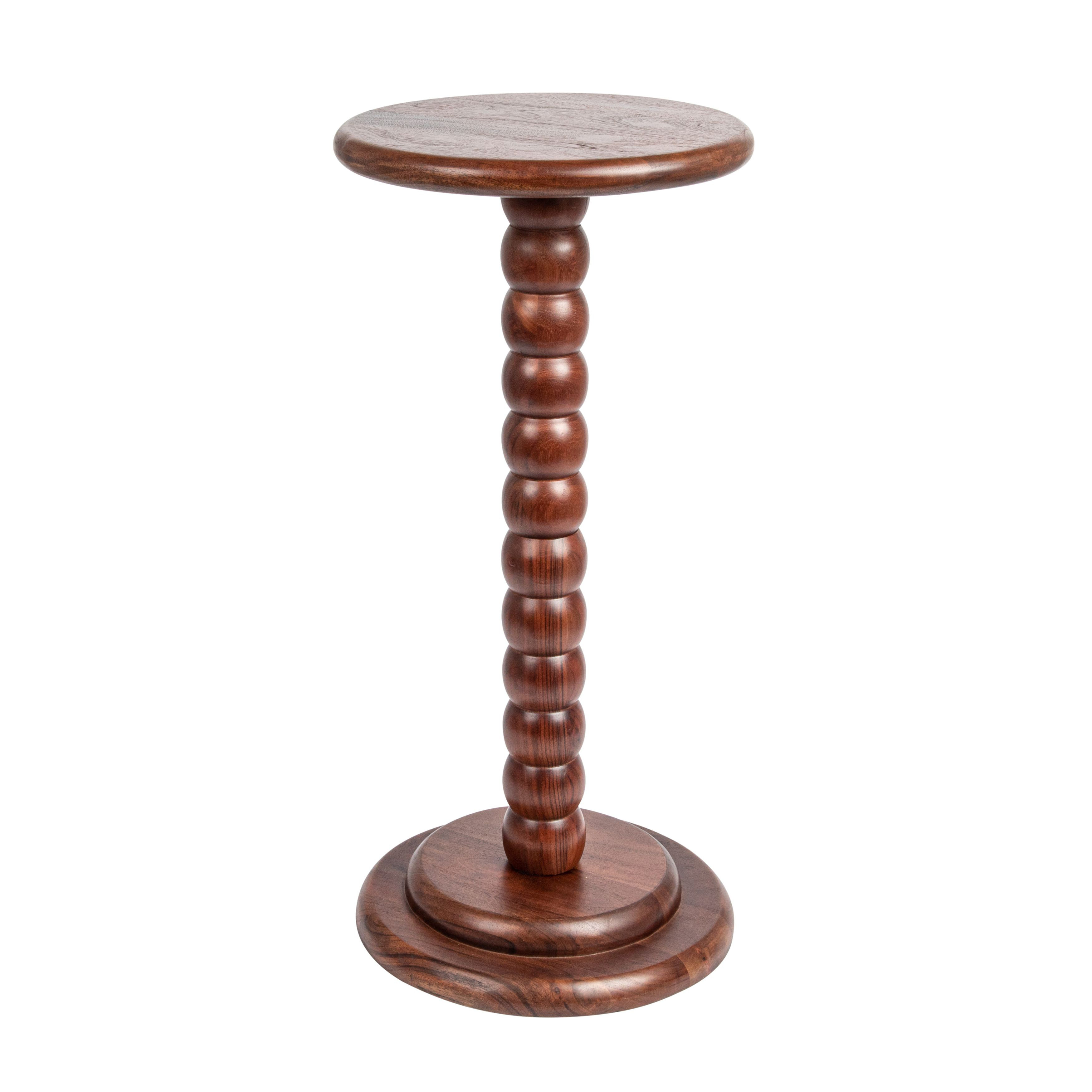 Alcott Hill® Burckhardt Solid Wood Pedestal End Table & Reviews | Wayfair