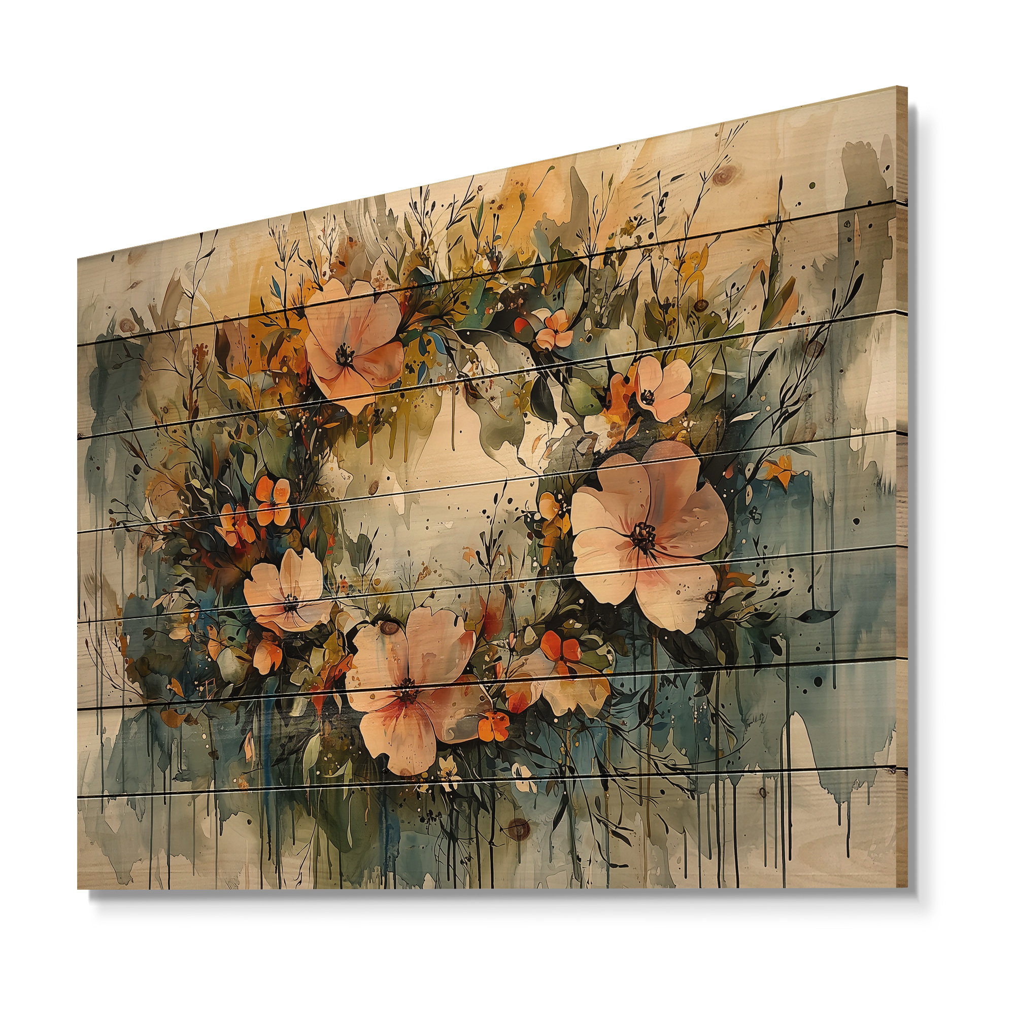 Ophelia & Co. Wreath String Of Pearls Symphony II - Wreath Wood Wall ...