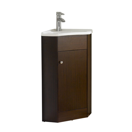Ebern Designs Jorri 22'' Single Bathroom Vanity with Ceramic Top ...