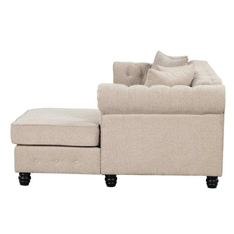 Lark Manor Anthwan 2 - Piece Upholstered Sectional & Reviews | Wayfair
