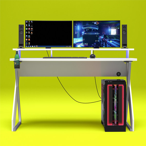 NTense Xtreme Gaming Desk with Riser & Reviews | Wayfair