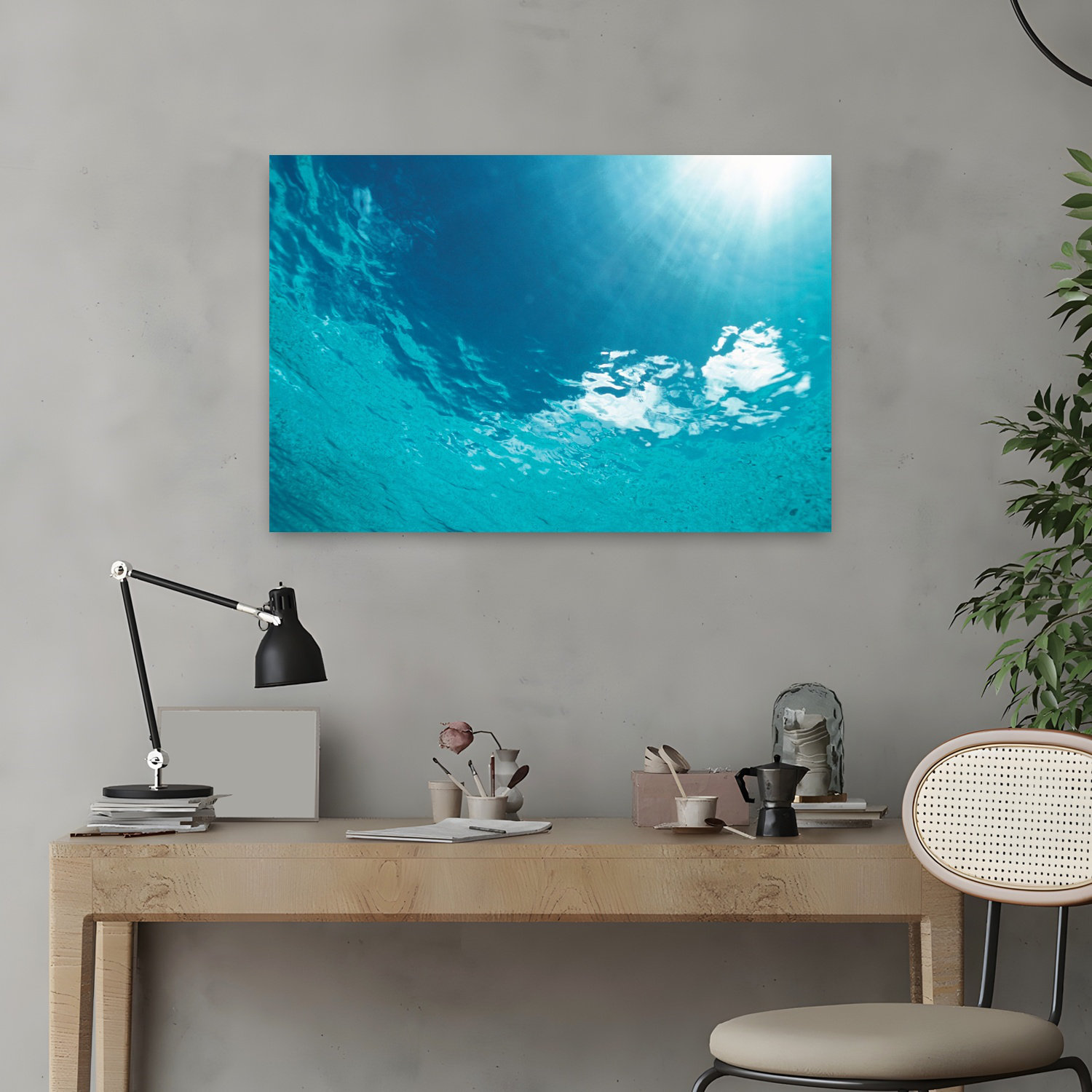 Dovecove Sunbeam Undersea Abstract Contemporary Landscape Nature Art ...