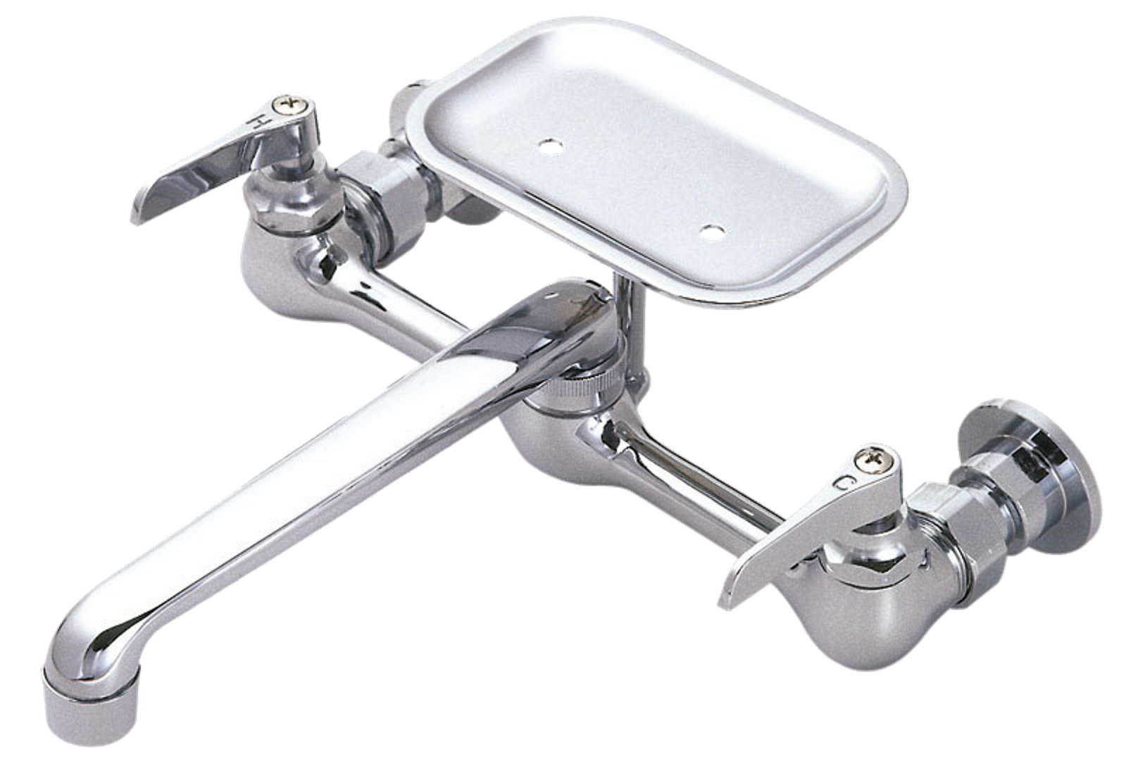 Banner Faucets Double Handle Kitchen Faucet with Soap Dispenser | Wayfair