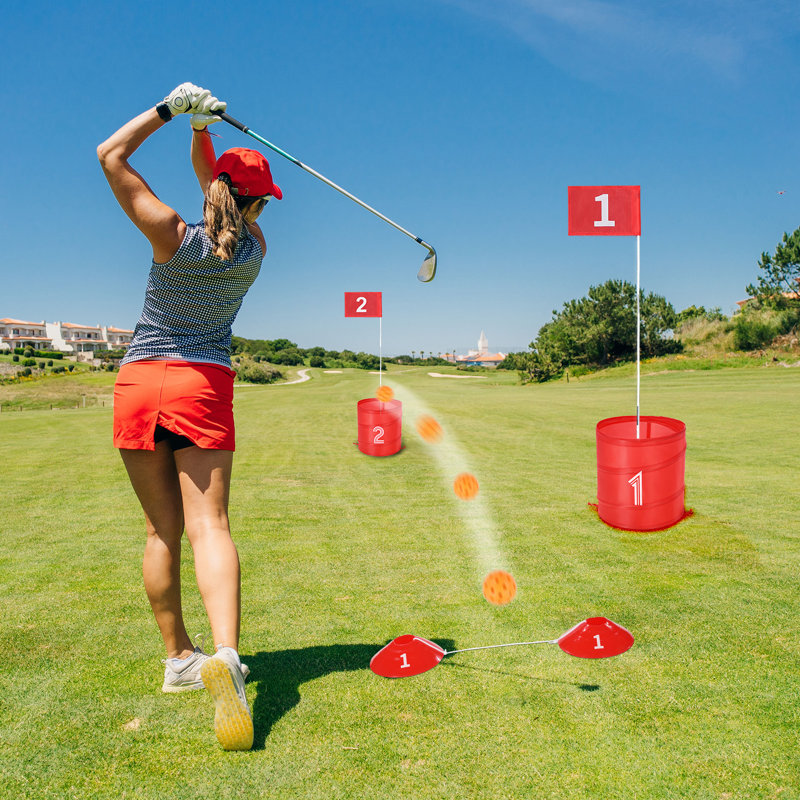 Stellweilan Tessberg Backyard Golf Game 9 Hole Portable Outdoor Bucket ...