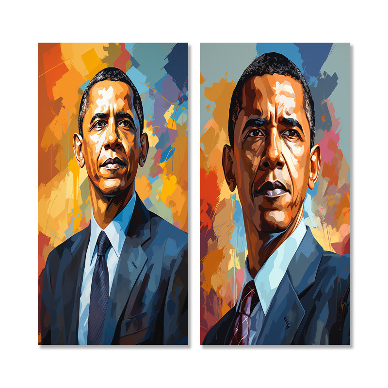 Lark Manor™ Popart Obama Portrait - President/Political Metal Wall Art ...