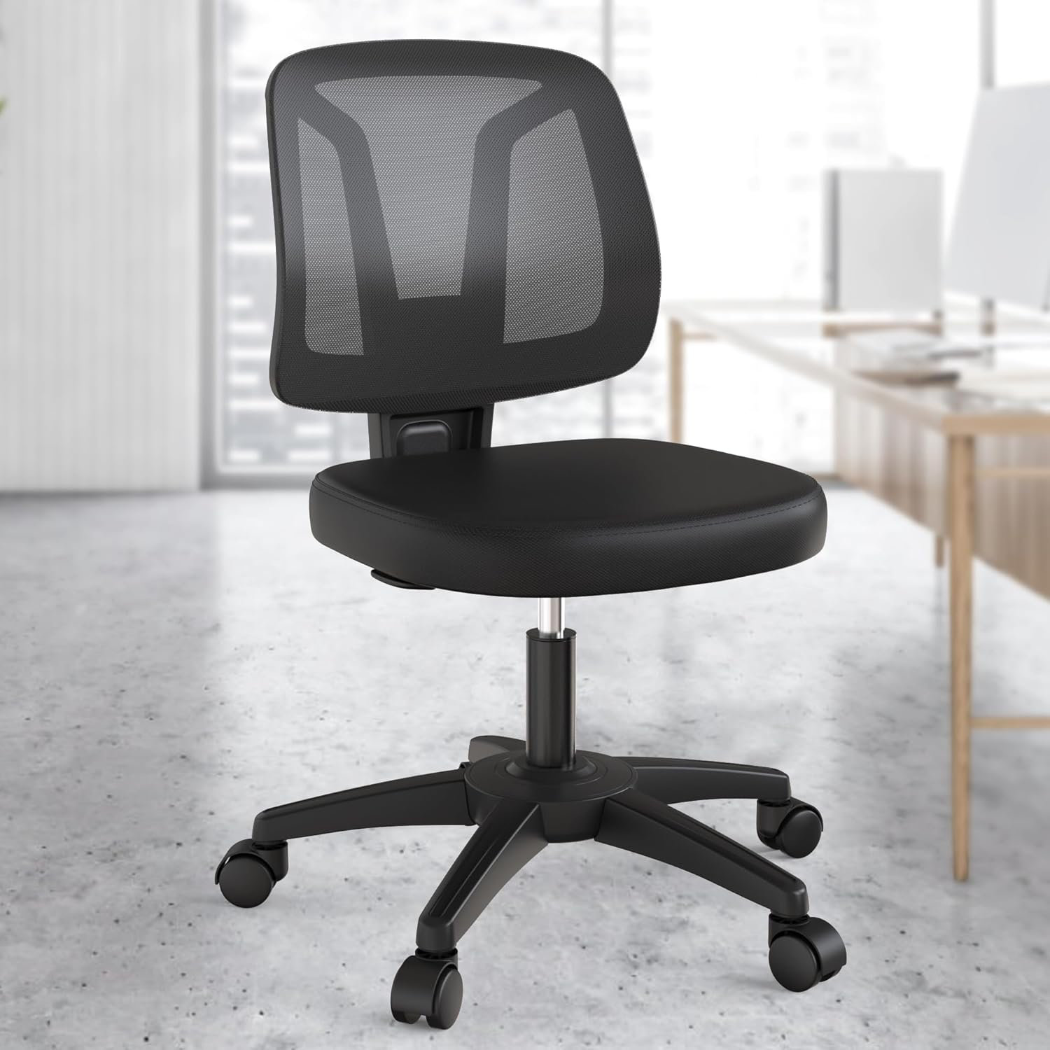 Inbox Zero Ergonomic Mesh Office Chair With Adjustable Height, Lumbar ...