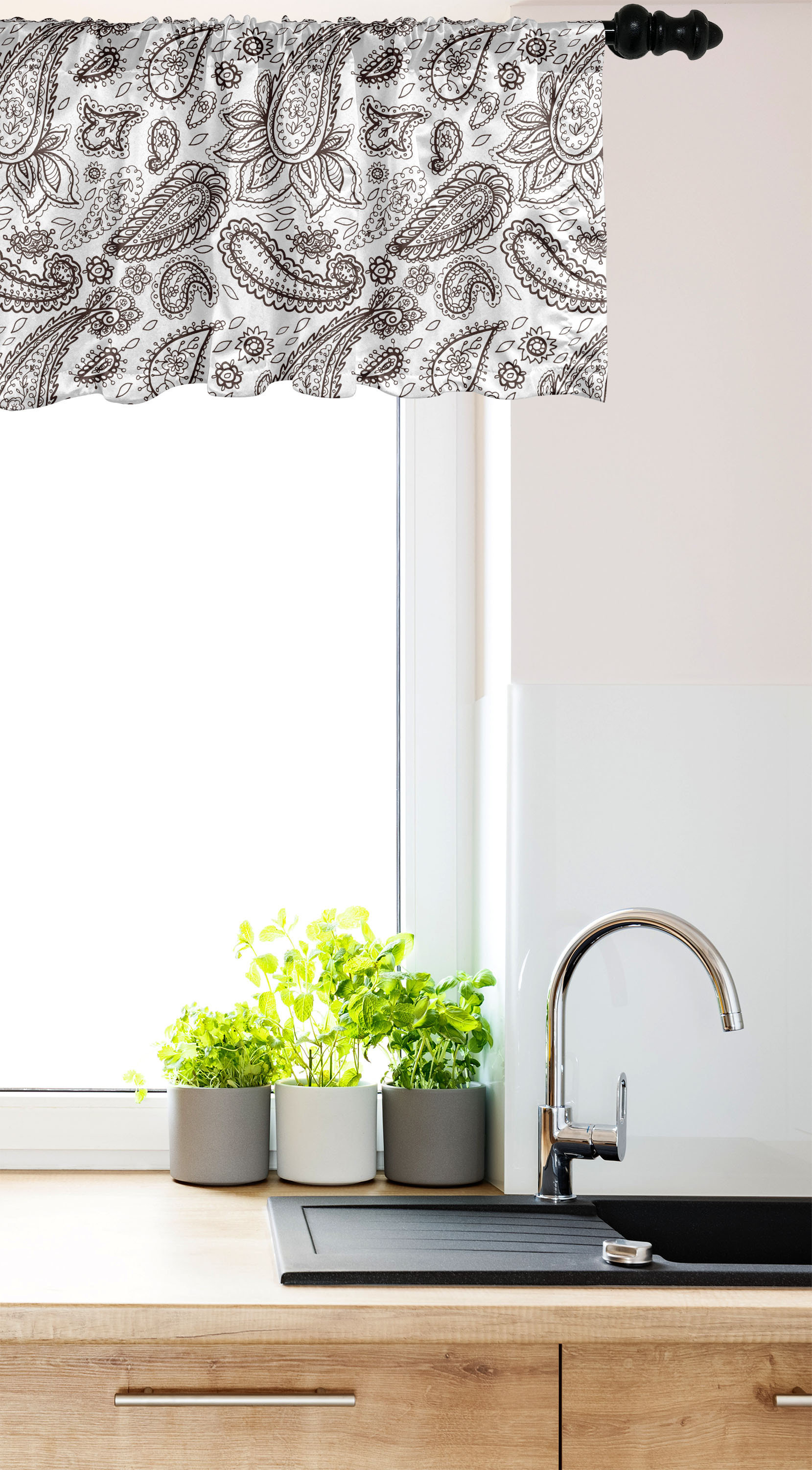 Ambesonne Lab Valance Pack of 2 Chemical Illustration Petrol Blue and ...