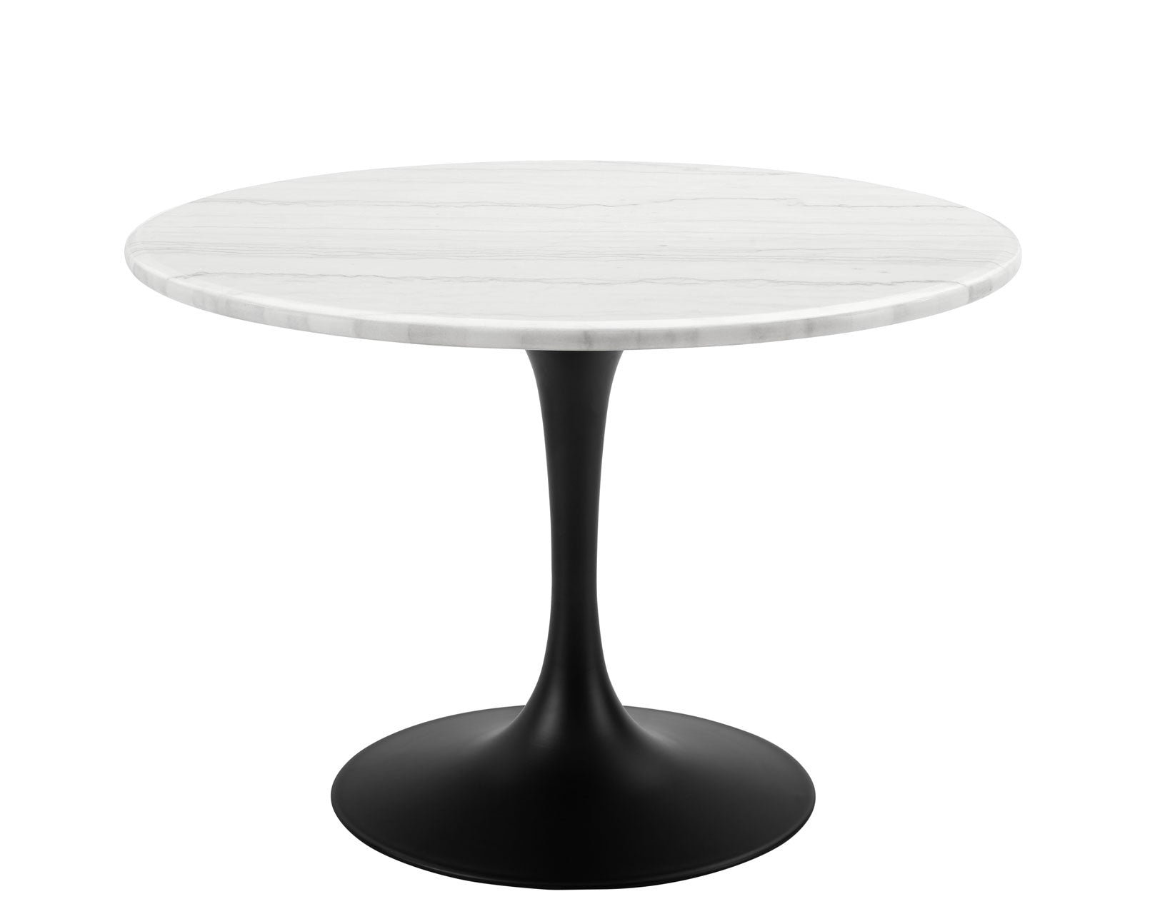 Corrigan Studio® Colfax 45 inch Round Marquina Marble Top/ Base Dining ...