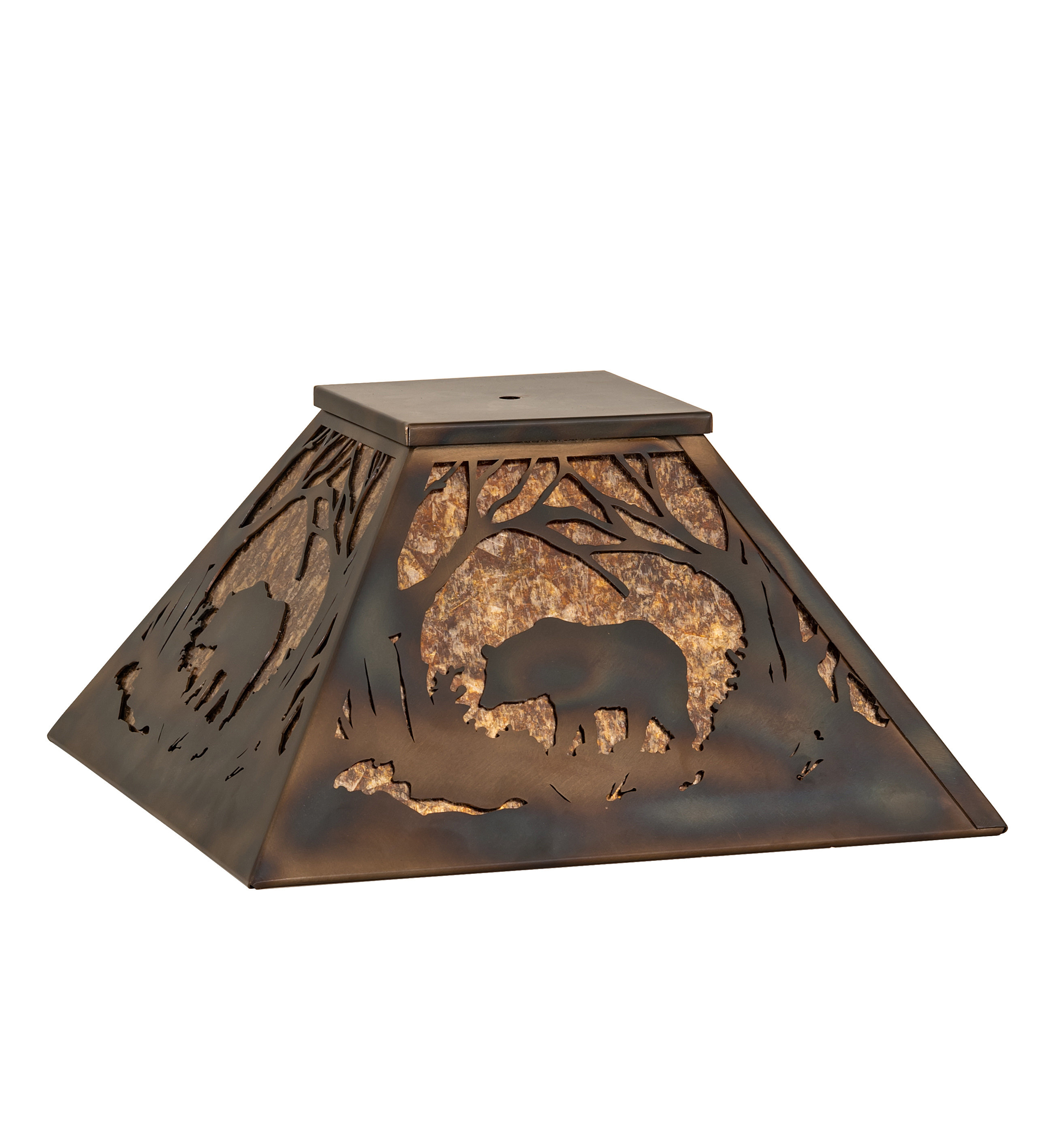 Meyda Lighting 16" Square Black Bear Shade | Perigold