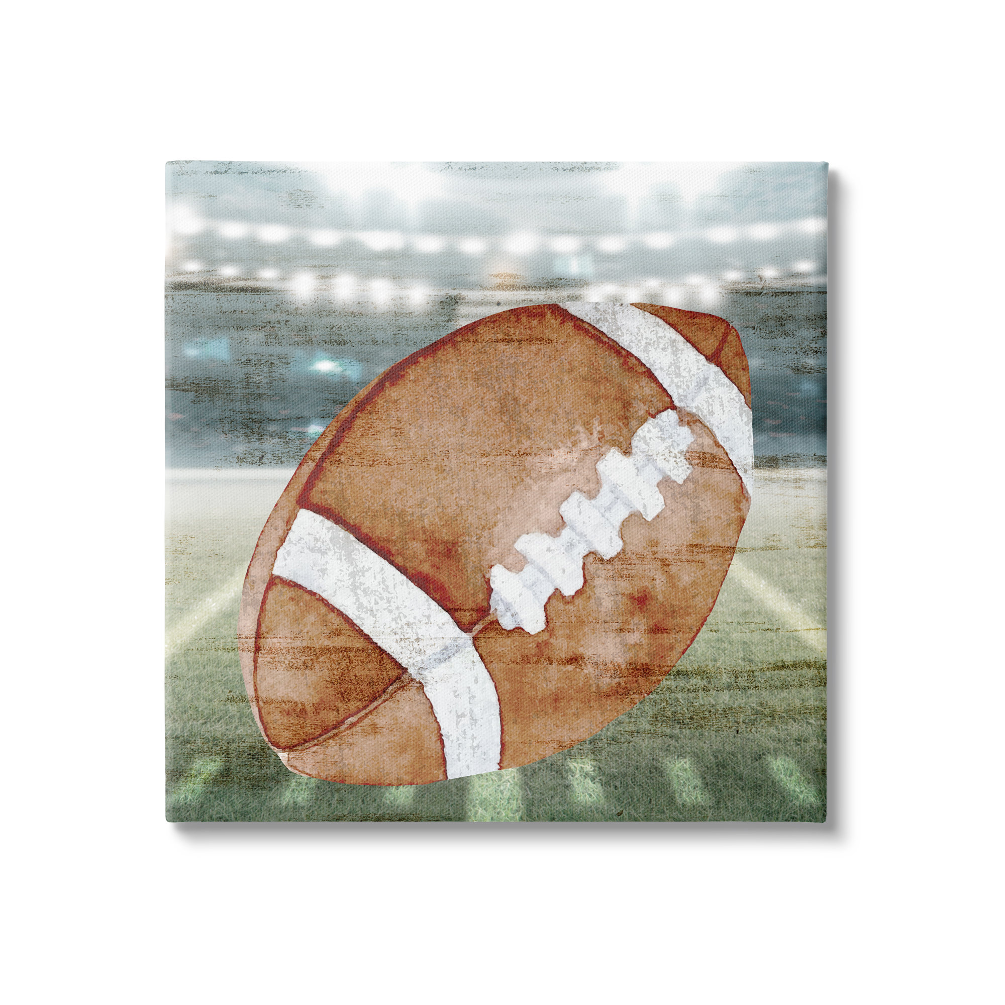 Winston Porter Abstract Football Field Canvas Wall Art by Kim Allen ...
