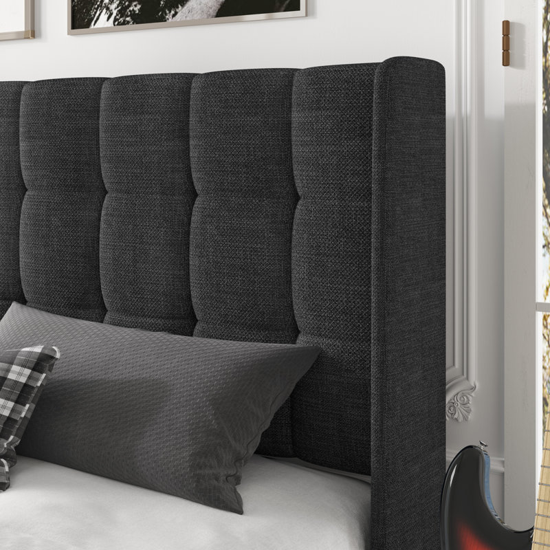 Latitude Run® Platform Bed Frame With Wingback & Reviews | Wayfair