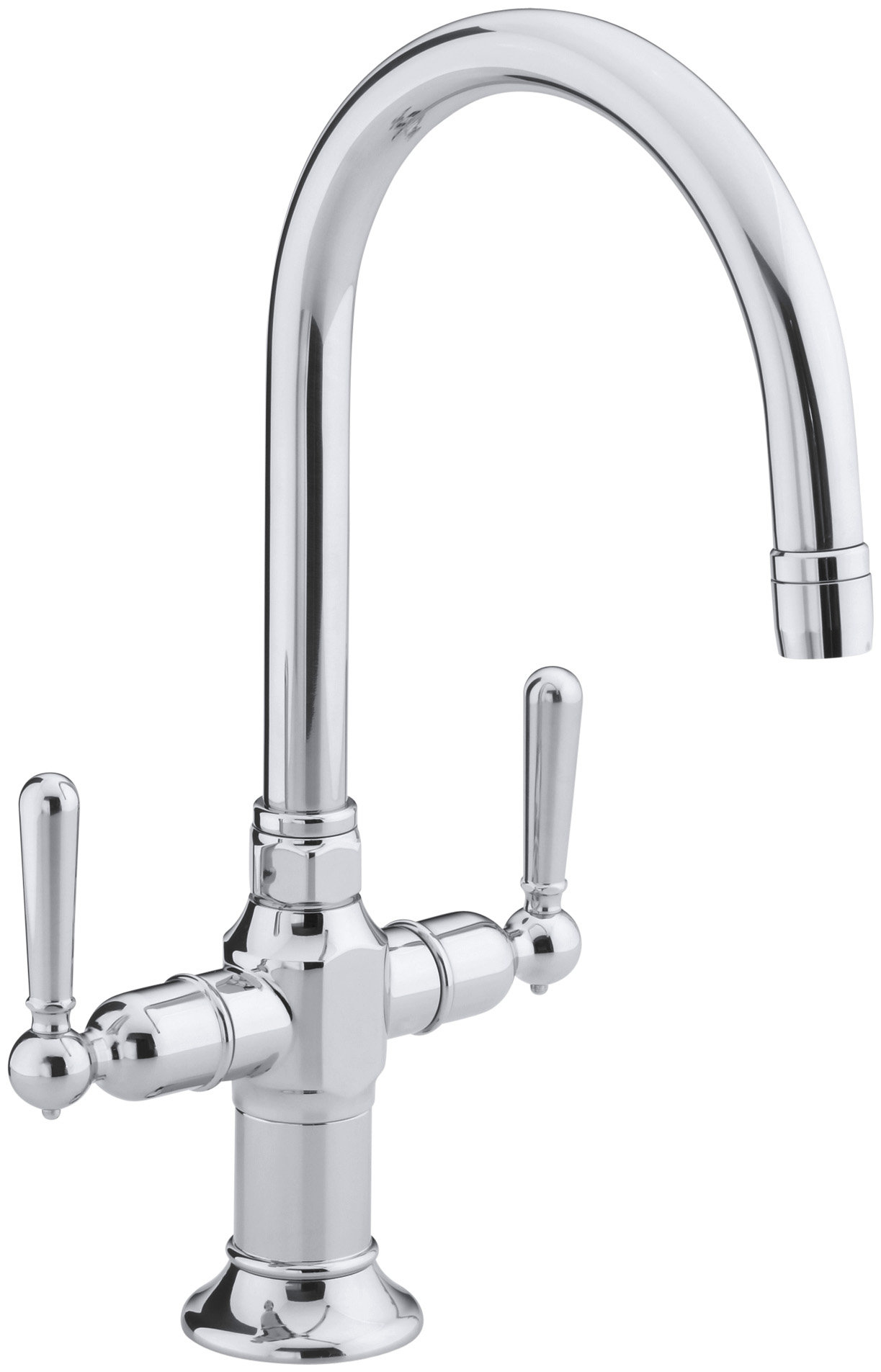 Kohler Hirise Double Handle Kitchen Faucet with Lever Handles | Perigold