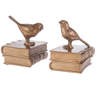 Red Barrel Studio® Birds & Books Resin Bookends & Reviews | Wayfair