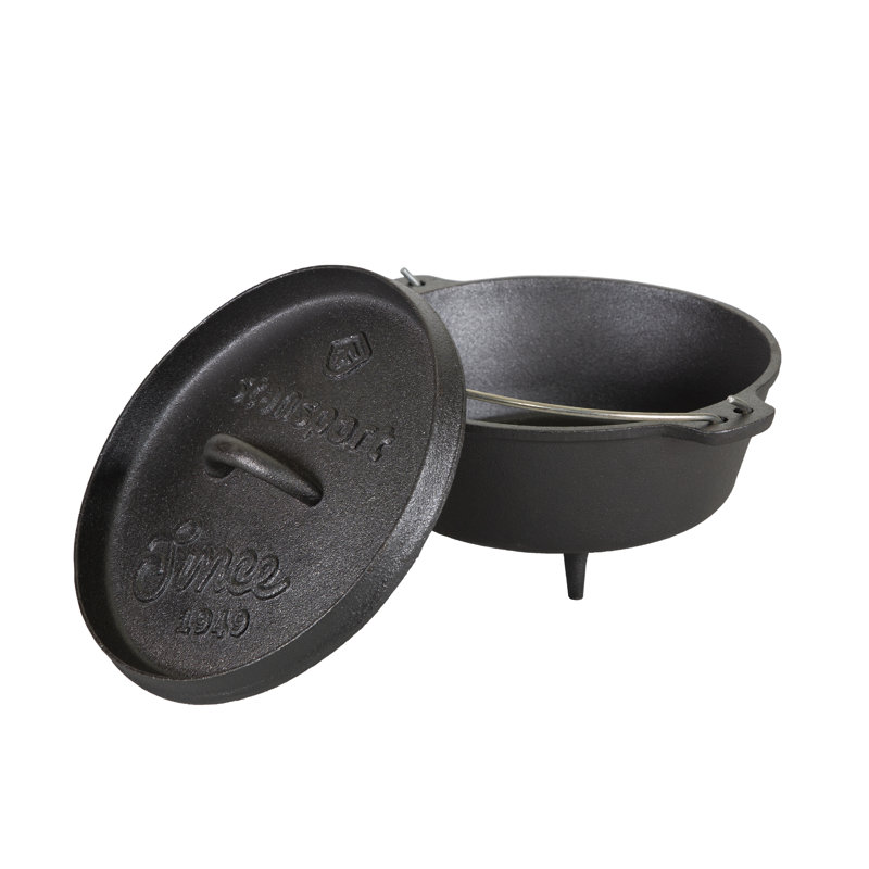 Stansport 2 QT Pre-Seasoned Cast Iron Dutch Oven with Legs | Wayfair