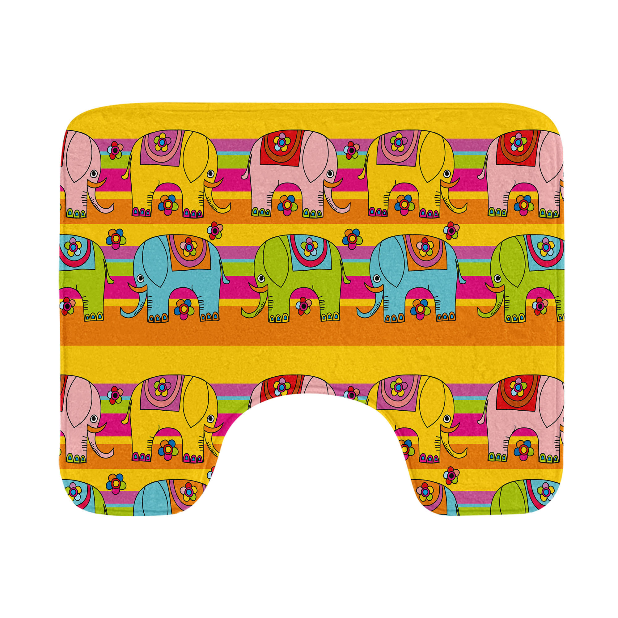 East Urban Home Animal Cartoon Toilet Mat U-Shape Bathroom Rug 20 ...