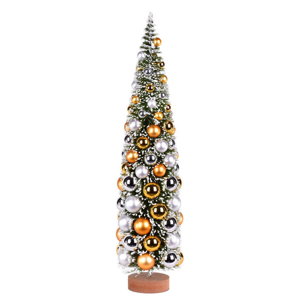 The Holiday Aisle® Vickerman Vintage Tabletop Frosted Artificial Chri ...