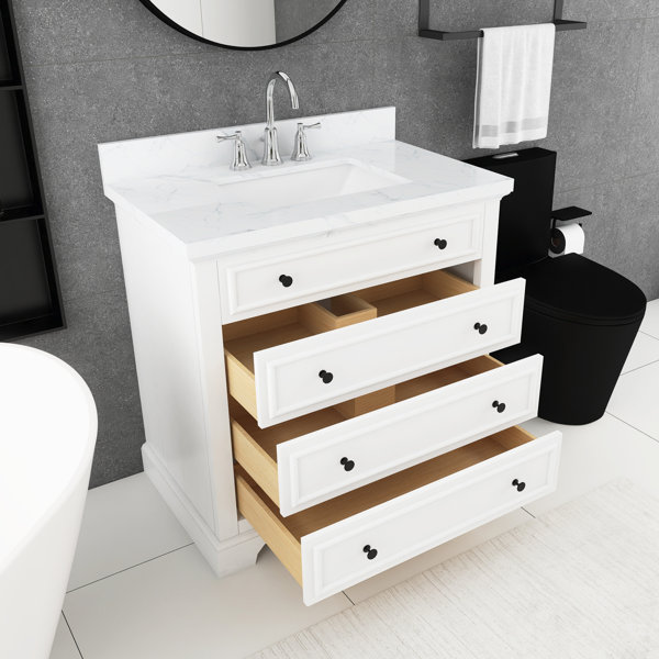 Winston Porter Richette 36'' Free Standing Single Bathroom Vanity with ...