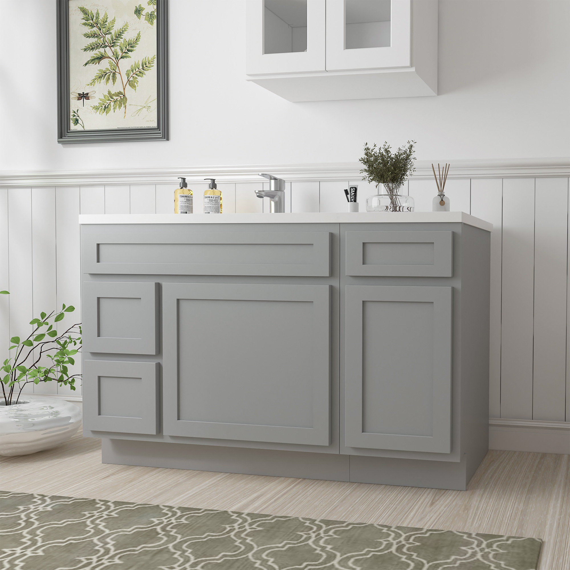 Home Beyond 51'' Single Bathroom Vanity Base Only | Wayfair