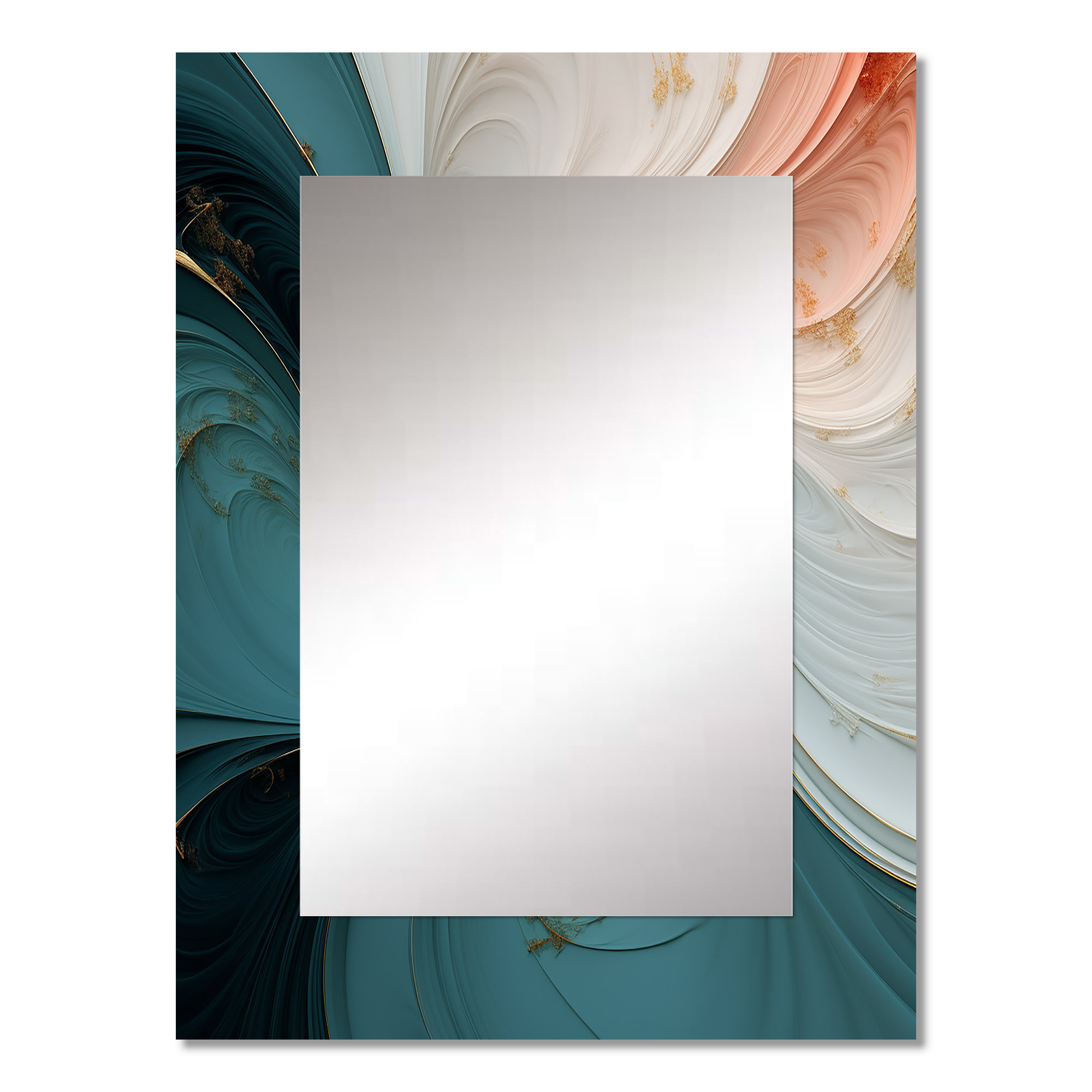 George Oliver Spiral Miracle Of Cosmic Delight IV - Blue Wall Mirror ...