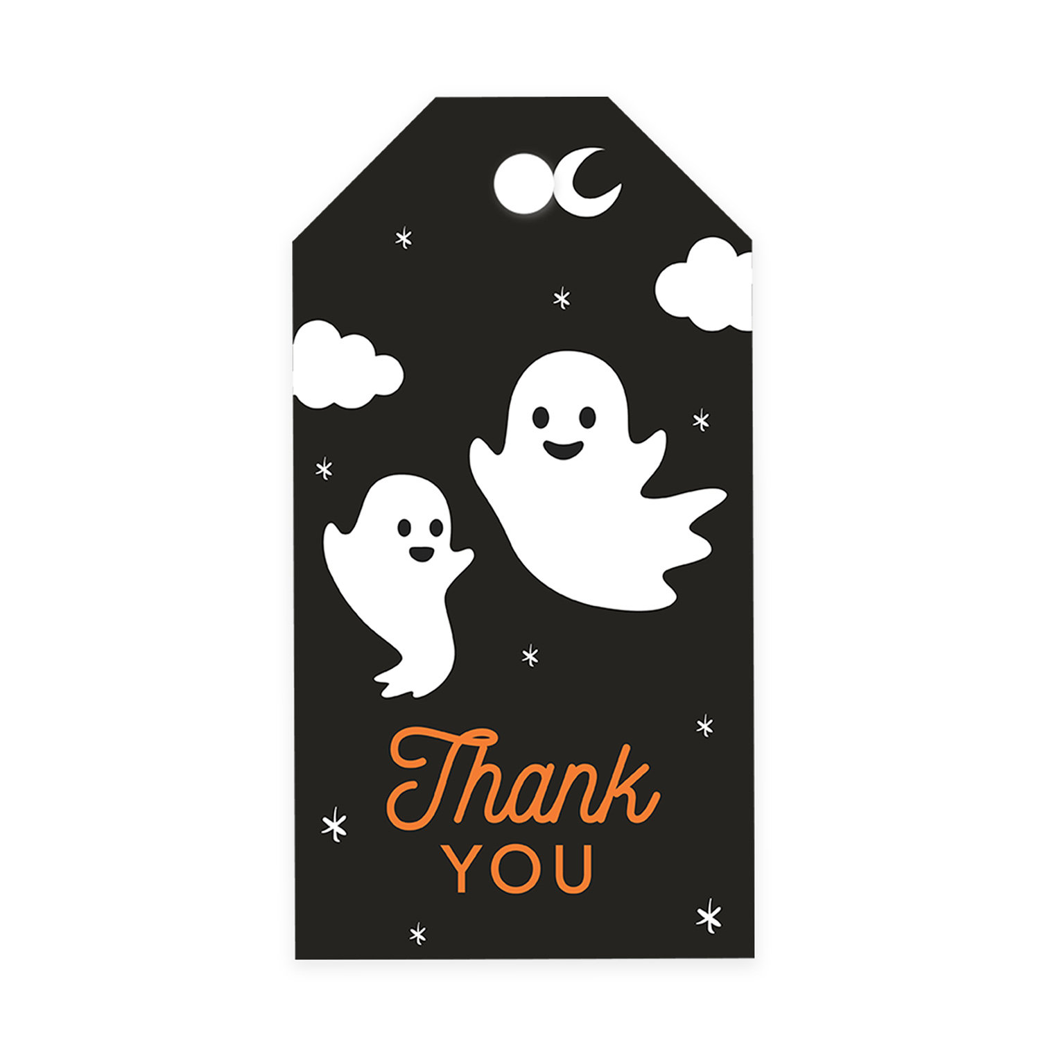 Koyal Wholesale 100-Pack Cute Ghosts Halloween Gift Tags With String ...