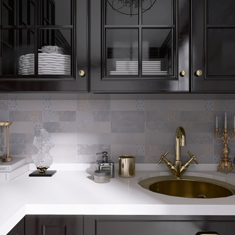 Supreme Tile Tempo 3" x 8" Porcelain Subway Wall & Floor Tile | Wayfair