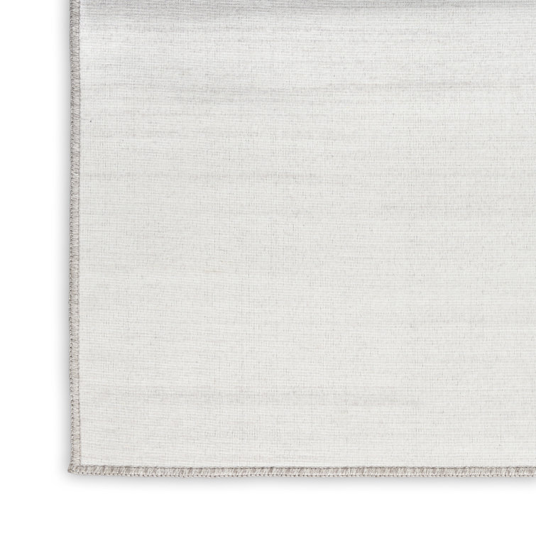 Gracie Oaks Ivanas Machine Washable Cotton Area Rug in Ivory & Reviews ...