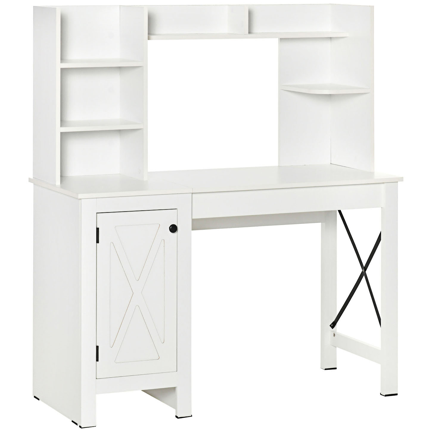 Ophelia & Co. Farmhouse Computer Desk With Hutch And Cabinet, Home ...