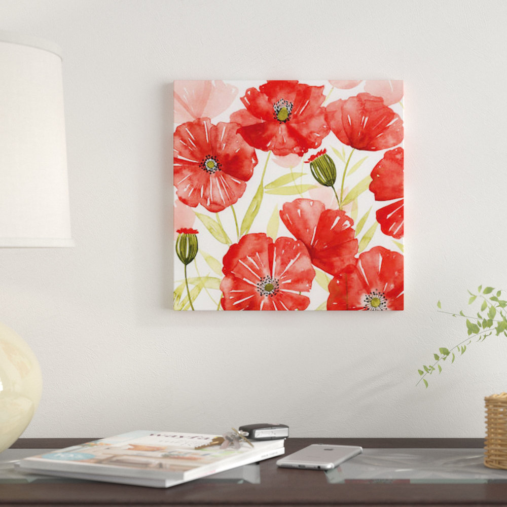 East Urban Home 'Poppy Screen I' Print on Canvas - Wayfair Canada
