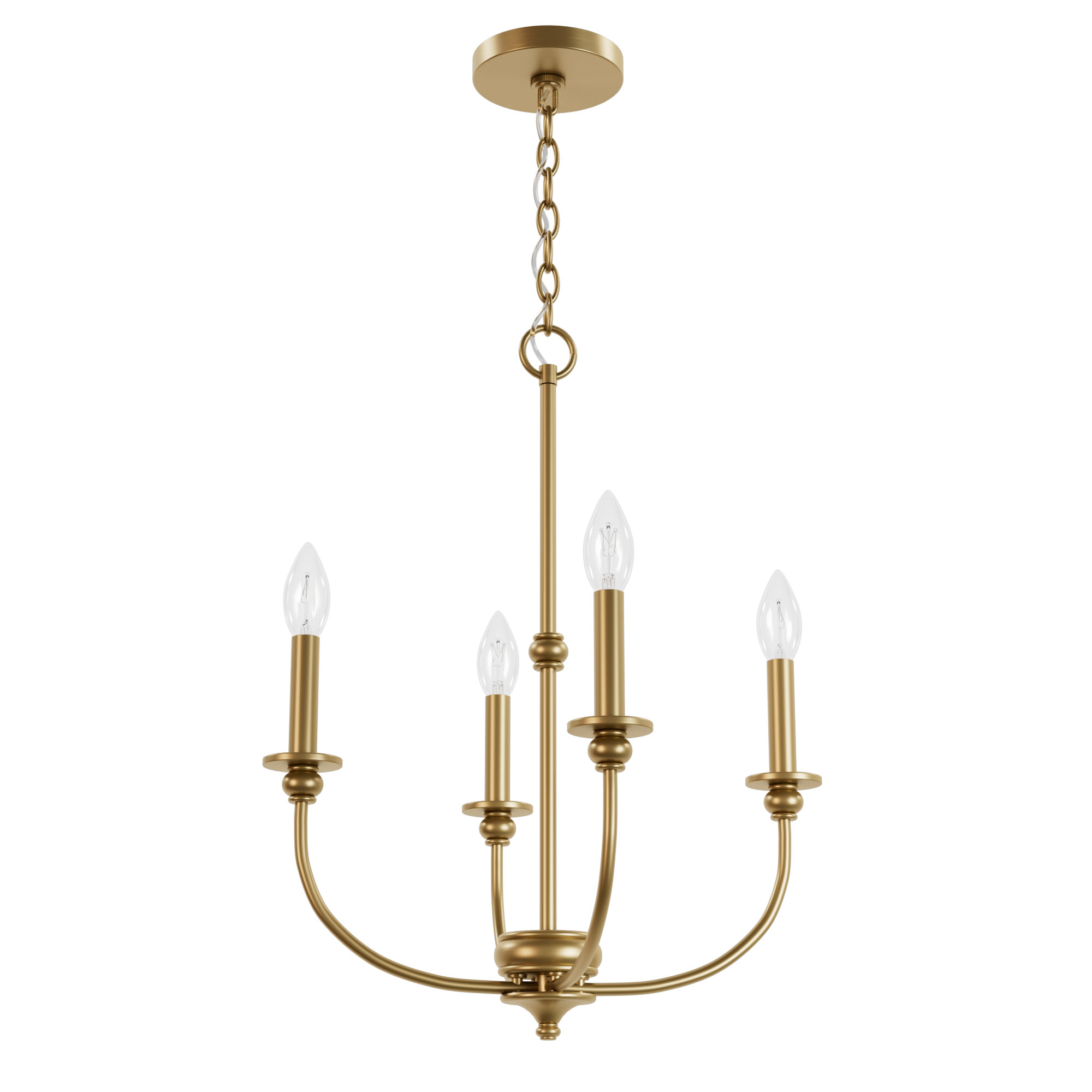 Hunter Fan Hunter Southcrest 4 Light Chandelier Ceiling Light Fixture ...