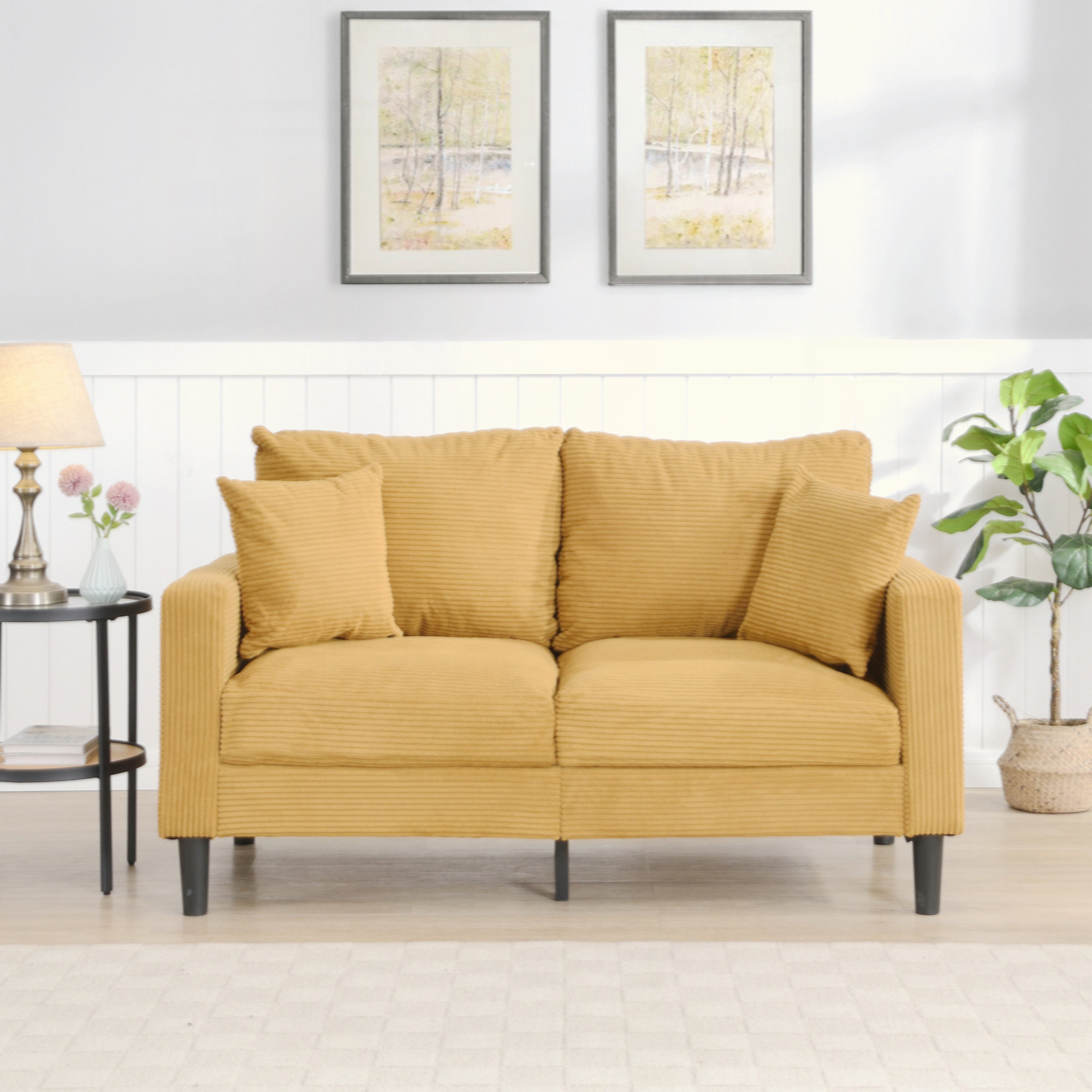 Latitude Run® Two Piece Sofa Set, Living Room Three Seater+Two Seater ...