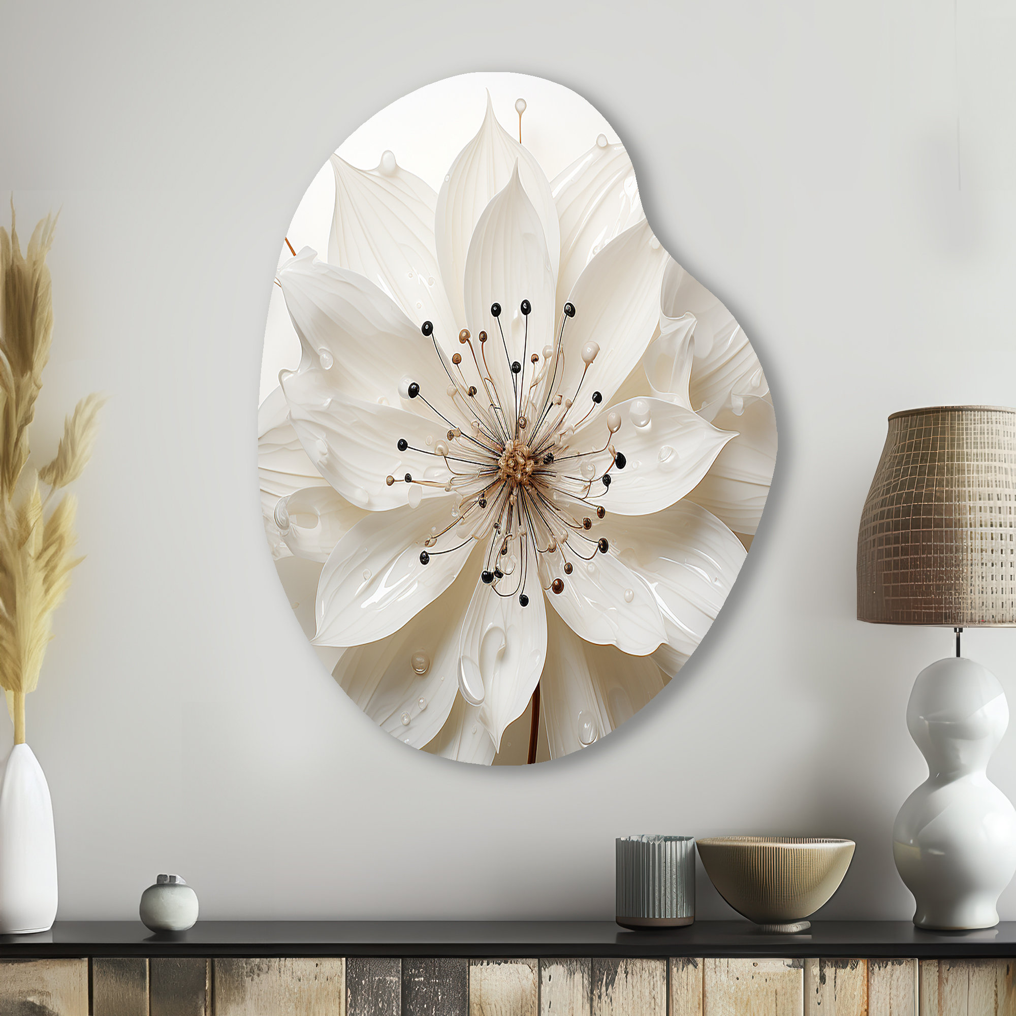 Design Art Blossoming Beauty In Minimalism Beauty I - Irregular Shape ...