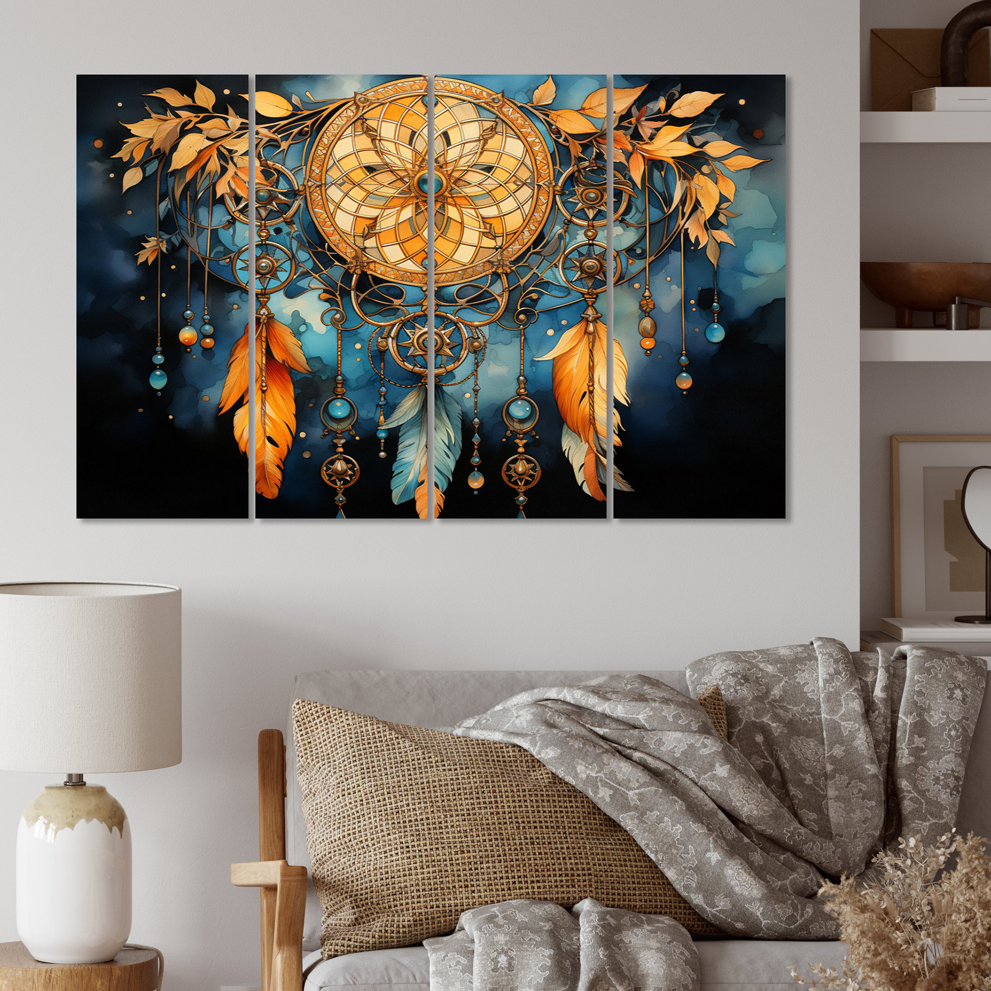 Bungalow Rose Native Art Dreamcatchers Embrace I - Native American ...