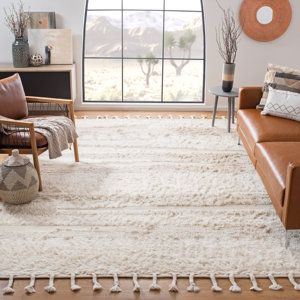 Dakota Fields Bouscat Handmade Flatweave Wool Beige/Ivory Rug & Reviews ...
