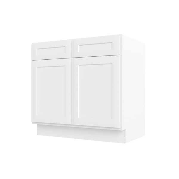HomLux Camlock 36 In. W X 21 In. D X 34.5 In. H Ready To Assemble Bath ...