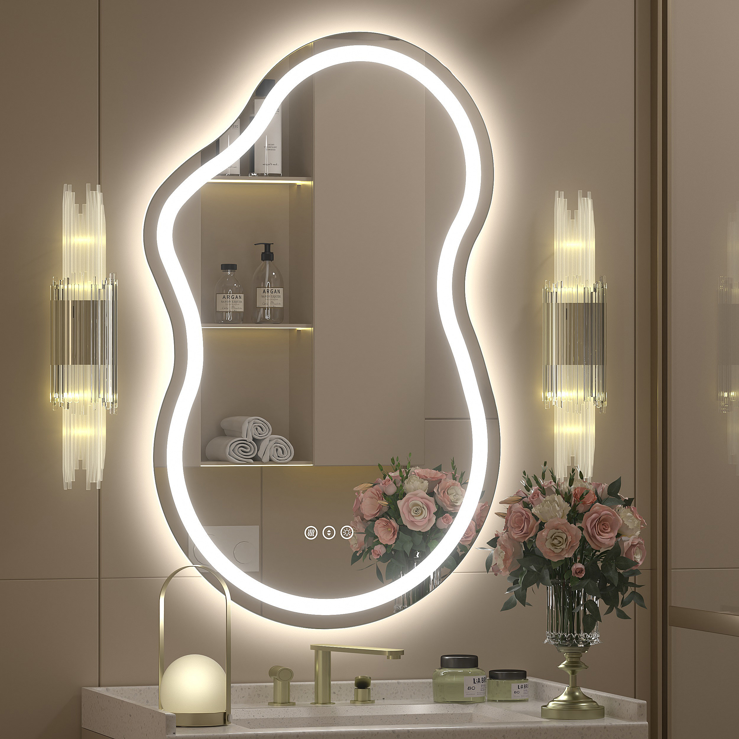 Orren Ellis Miroir de salle de bain / de salle de bain anti-buée Aevar ...