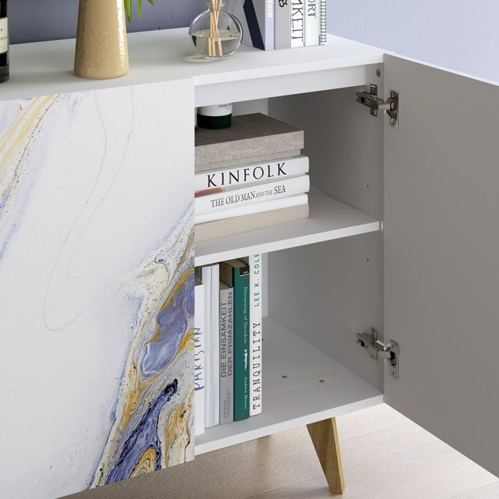 Wade Logan® Bostyn Art 2 Door Accent Cabinet & Reviews | Wayfair