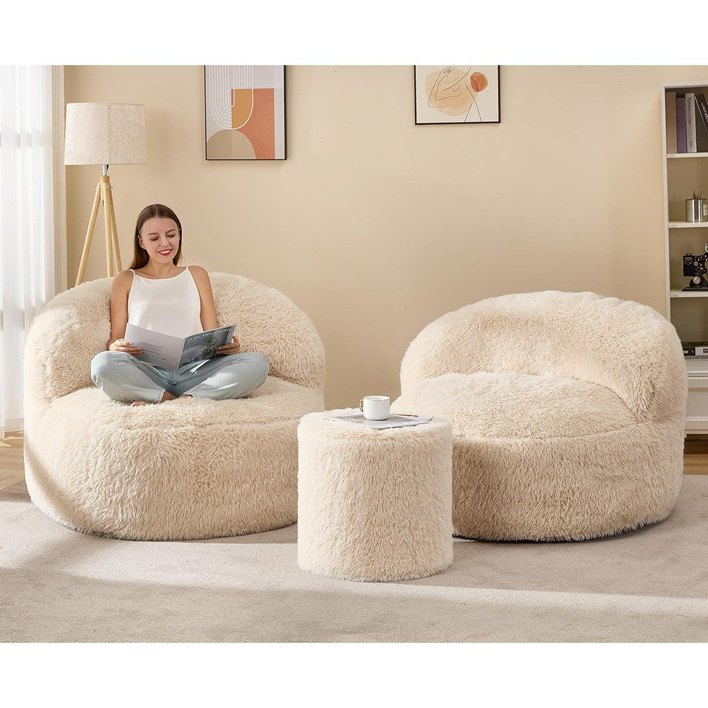 Trule Bean Bag Chair Giant Bean Bag Chairs For Adults Big Adult Bean ...