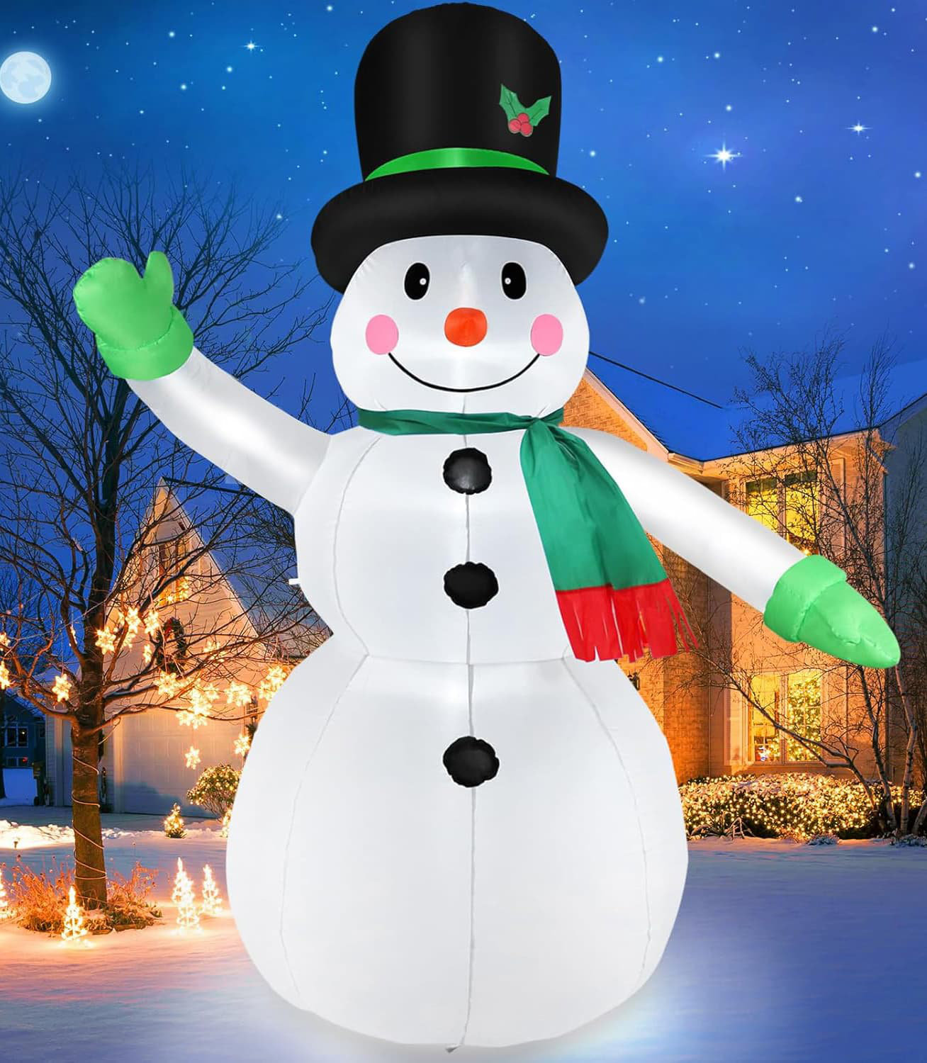 The Holiday Aisle® 2024 7 FT Christmas Inflatables Snowman - Outdoor ...