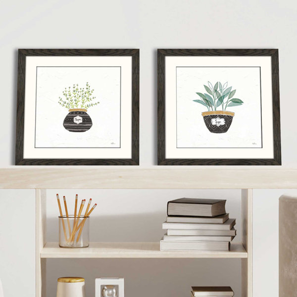 Gracie Oaks Janelle Penner "Fine Herbs VI" Print Under Glass | Wayfair