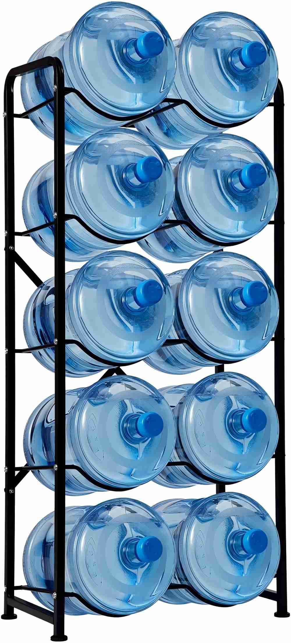 Rebrilliant 5 Gallon Water Jug Holder, 5-Tier Reinforced Carbon Steel ...