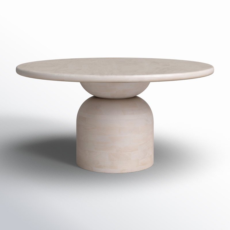 Joss & Main Suniti 60" Round Solid Wood Dining Table & Reviews | Wayfair