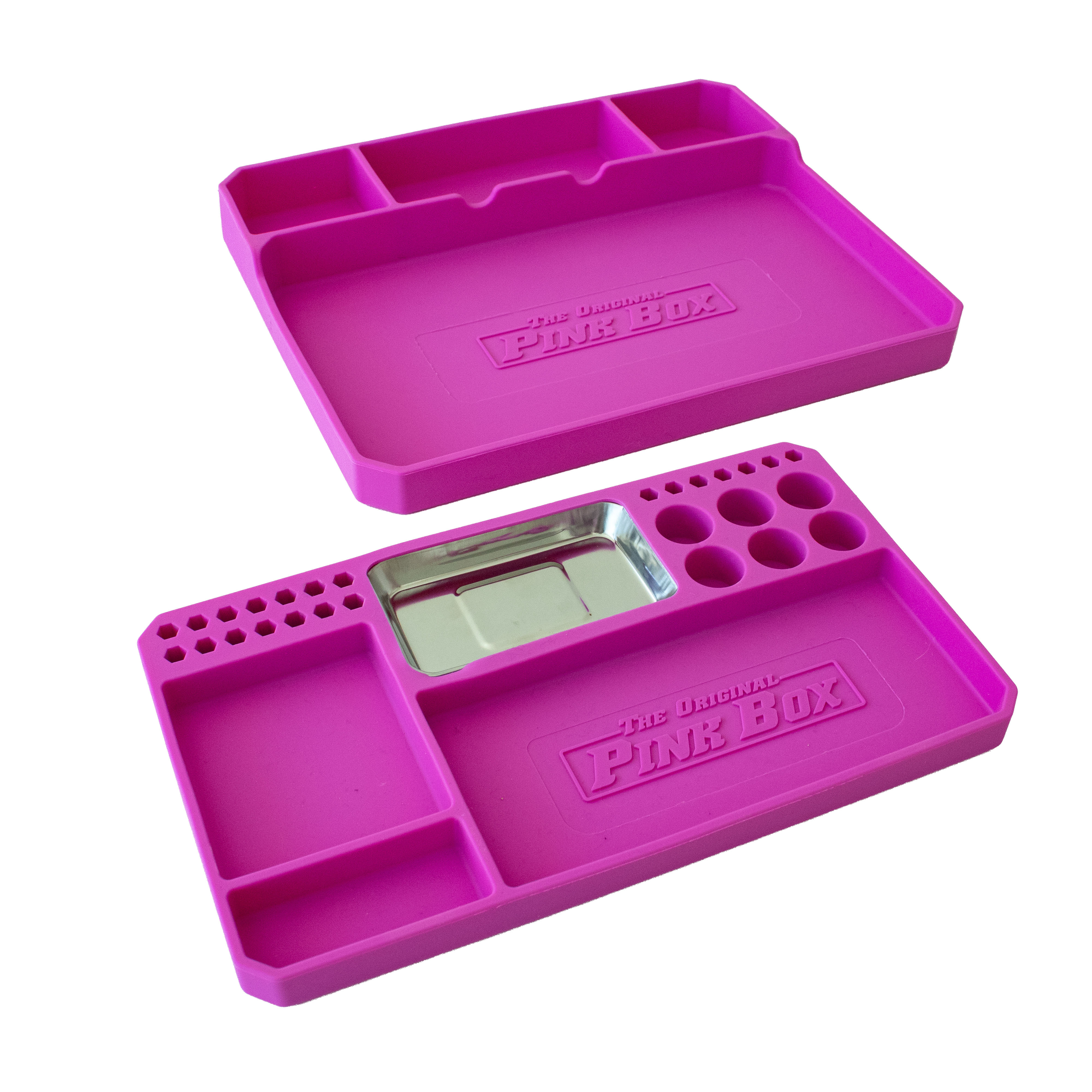 The Original Pink Box 2-Piece Silicone Flexible Parts Tray Set | Wayfair