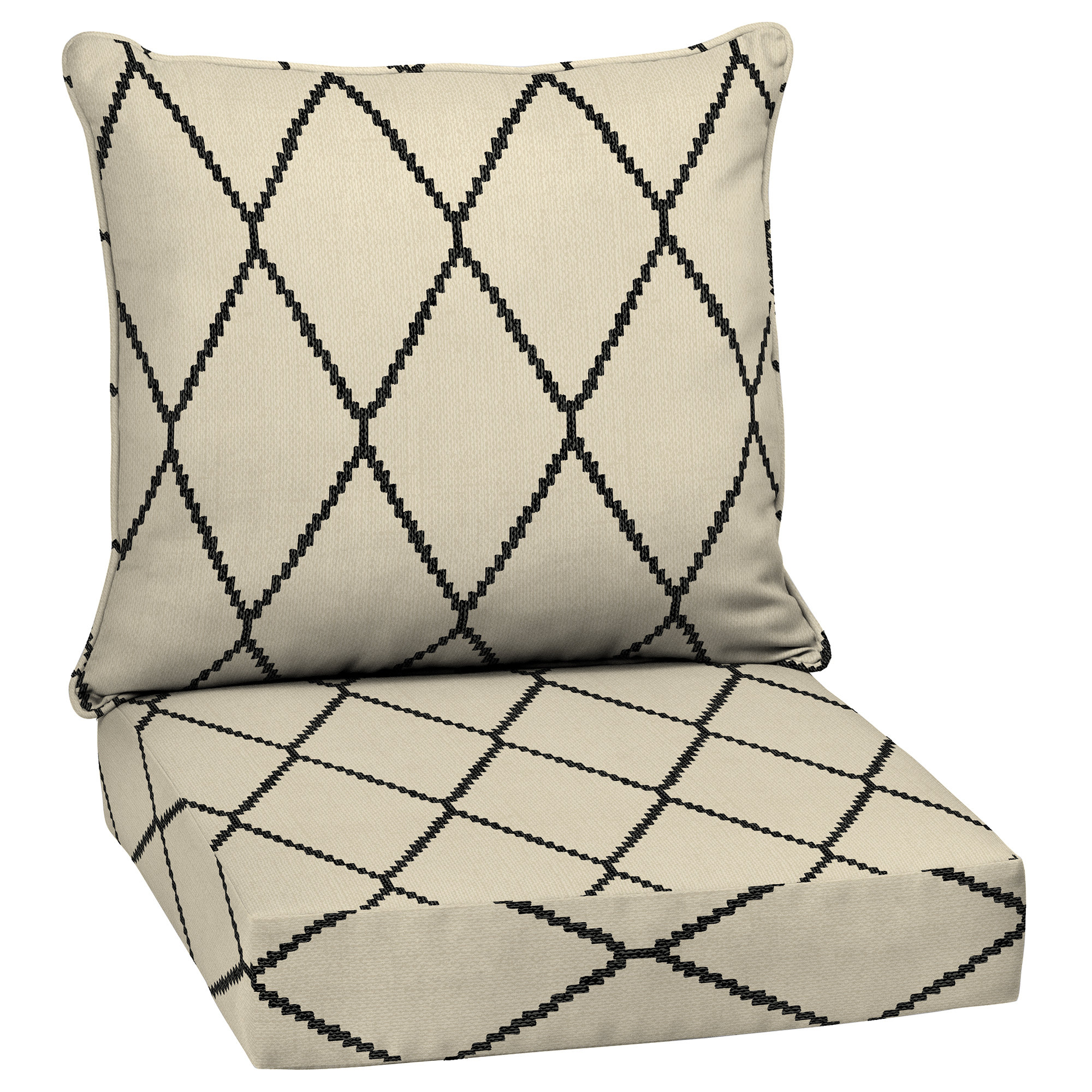 ARDEN Outdoor Deep Seat Cushion Set, Weather-Proof, Rain-Proof, Fade ...